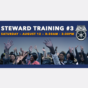 Join us for Steward Training #3